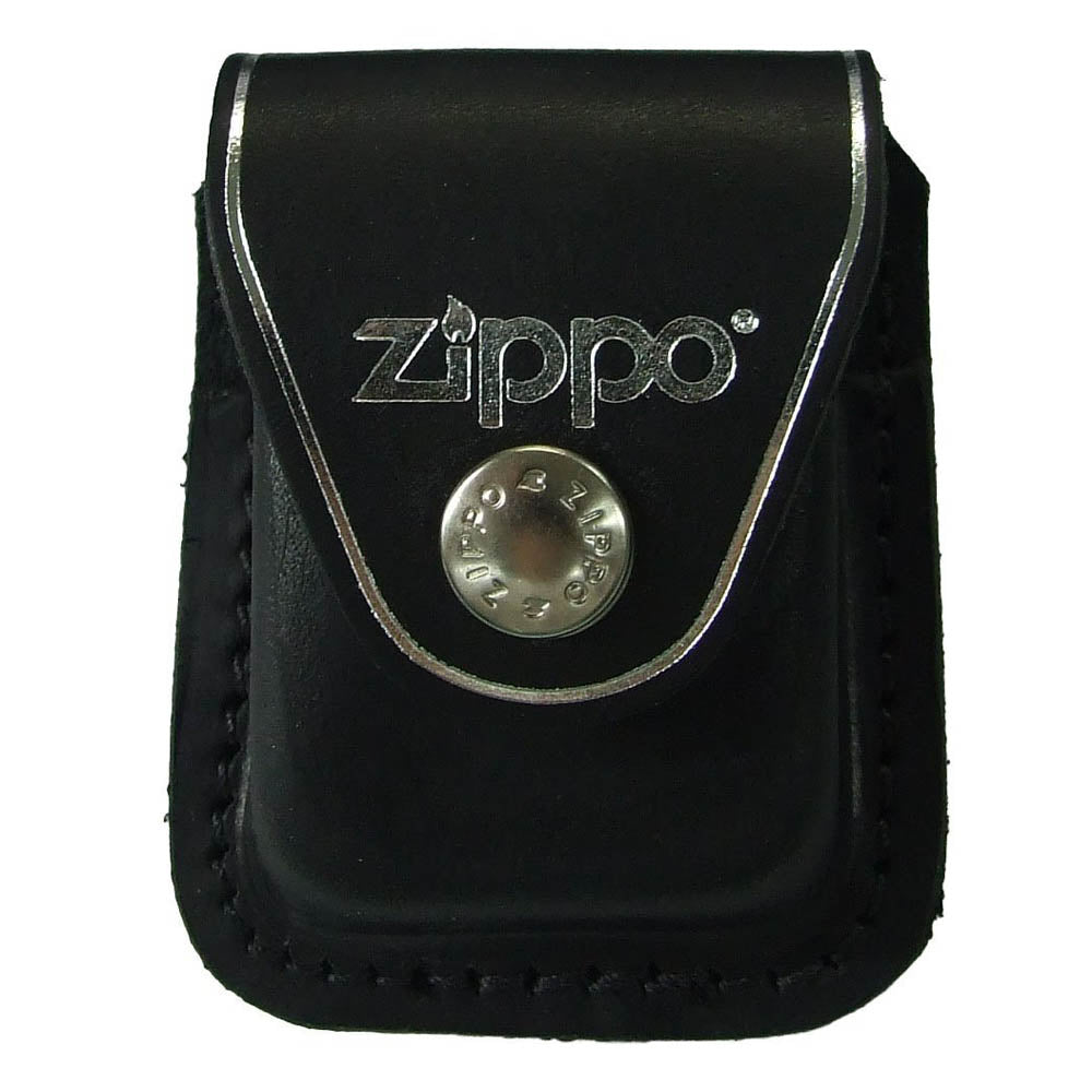 Zippo Black Leather Pouch with Clip – Johnny Blade